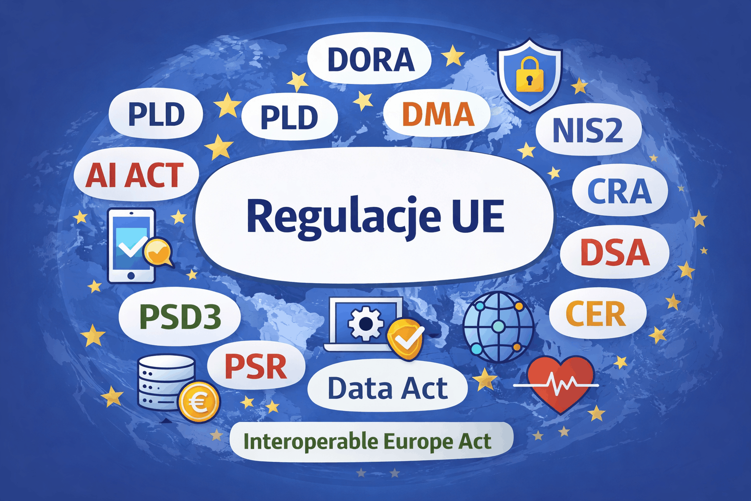 NIS2, CRA, DSA, CER, Data Act i inne regulacje UE — cyberbezpieczeństwo ...